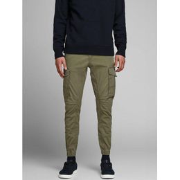 Jack & Jones Jack & Jones Cargohose Hose Cargo Jogger Pants PAUL FLAKE AKM 542 Twill Gummibund 3468 in Olive