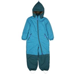 Finkid - Winteroverall TURVA ICE in mosaic/deep teal, Gr.80/86