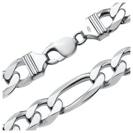 JEWLIX Silberkette 925 Silber Figarokette 13mm Länge wählbar inkl Etui FK0130 Länge: 45cm