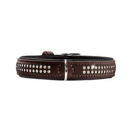 Hunter Tierbedarf Hunde-Halsband Halsband Softie Deluxe braun/schwarz