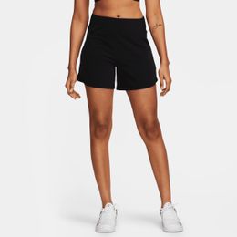Nike Bliss Dri-FIT-Shorts mit mittelhohem Bund und Futter für Damen (ca. 12,5 cm) - Schwarz