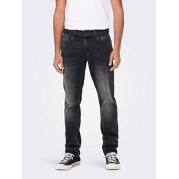 Only & Sons ONLY & SONS Regular-fit-Jeans Regular Fit Jeans Straight Denim Stretch Pants ONSWEFT (1-tlg) 3992 in Grau