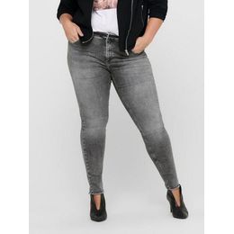 Only CARMAKOMA Skinny-fit-Jeans Skinny Stretch Jeans Curvy Plus Size Denim CARWILLY Übergröße (1-tlg) 3909 in Grau