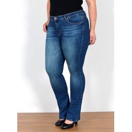 ESRA Bootcut-Jeans FB7 Damen Bootcut Jeans High Waist bis Übergröße