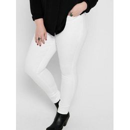 Only CARMAKOMA Skinny-fit-Jeans Curvy Skinny Jeans Plus Size Übergröße Stretch Denim CARAUGUSTA (1-tlg) 3908 in Weiß