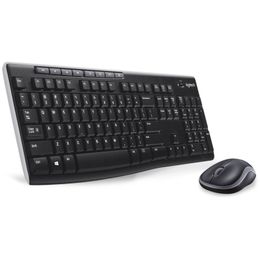 Logitech Funk-Tastatur- und Maus-Set MK270 schwarz