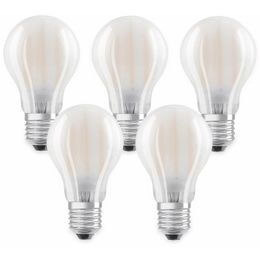 Osram LED-Lampe BASE CLAS A, E27, EEK: E, 7W, 806 lm, 2700 K, 5 Stk. matt