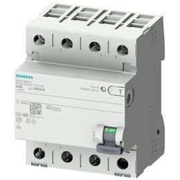 Siemens Fehlerstrom-Schutzschalter 5SV3344-4, 40 A