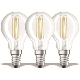 Osram LED-Lampe BASE CLASSIC P, E14, EEK: E, 4 W, 470 lm, 4000 K, 3 Stück