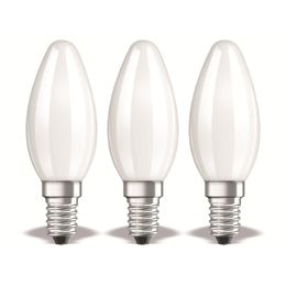 Osram LED-Lampe BASE B40, E14, EEK: E, 4W, 470 lm, 2700 K, 3 Stück