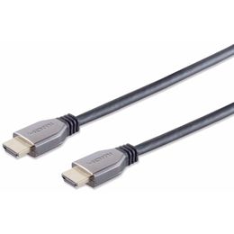 Ultra HMDI Kabel, 10K, Metall, 1,5 m, schwarz