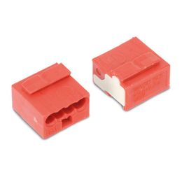 WAGO Micro-Steckklemmen 243-804, 4-polig, rot, 100 Stück