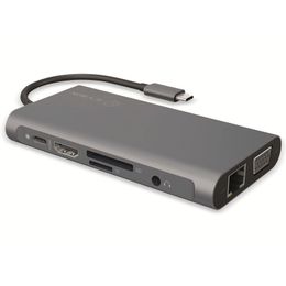 ICY BOX Dockingstation IB-DK4040-CPD, USB-C, 10 Anschlüsse