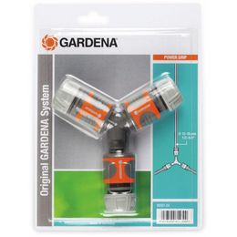 Gardena Schnellkupplung Y-Verteiler 18287-20, 13 mm (1/2"), 15 mm (5/8")