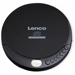 Lenco Portabler CD-Player CD-200BK, schwarz