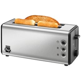 Unold Elektro UNOLD Langschlitz-Toaster Onyx Duplex 38915, 1400 W, Edelstahl