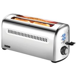 Unold Elektro UNOLD Langschlitz-Toaster 4er Retro 38366, Edelstahl, 1500 W