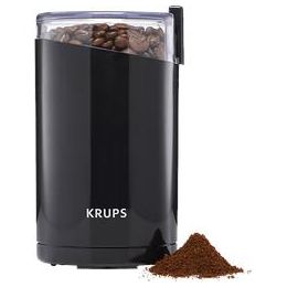KRUPS F20342 Kaffeemühle Schwarz 200 Watt, Klingen aus rostfreiem Stahl