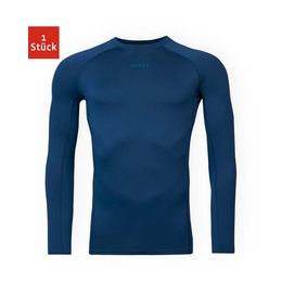 SNOCKS Funktionsshirt langarm Herren Base Layer Sport-Shirt (1-tlg) mit unauffälligem Logodruck