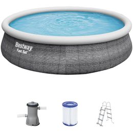 Bestway Quick-Up Pool Fast Set™ (Set), ØxH: 457x107 cm, grau