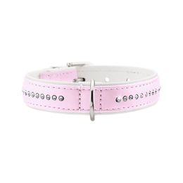 Hunter Tierbedarf Hunde-Halsband Halsband Modern Art Luxus rosa/weiß