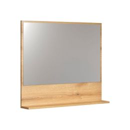 Welltime Spiegel Amrum Badezimmerspiegel Badmöbel Wandspiegel, BxHxT 80 x 74 x 14cm eleganter Spiegel in einem zeitlosen Eiche Dekor
