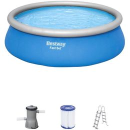 Bestway Quick-Up Pool Fast Set™ (Set), ØxH: 457x122 cm, blau