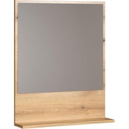 Welltime Spiegel Amrum, BxHxT 60 x 74 x 14cm eleganter Spiegel in einem zeitlosen Eiche Dekor