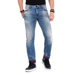 Cipo & Baxx Cipo & Baxx Slim-fit-Jeans im Used Look, blau
