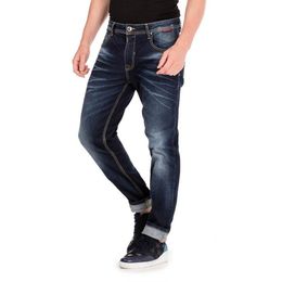 Cipo & Baxx Cipo & Baxx Slim-fit-Jeans im Washed-Look in Straight Fit, blau
