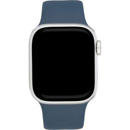 Apple Watch 9 GPS 41mm Silber Alu Blau Sportarmb. S/M