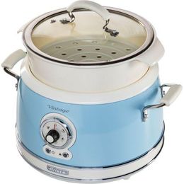 Ariete Vintage Dampfgarer, blau