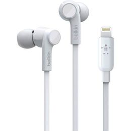 Belkin Rockstar In-Ear Kopfhörer Lightning weiß G3H0001btWHT