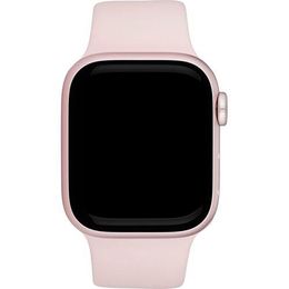 Apple Watch 9 GPS 41mm Rosé Alu Hellrosa Sportarmb. M/L