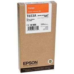 Epson Tintenpatrone orange T 653 200 ml T 653A