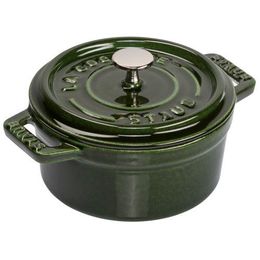 Staub Mini Cocotte 10cm rund Basilikum-grün, Gusseisen