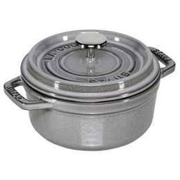 Staub Cocotte 12cm rund Graphit-grau, Gusseisen