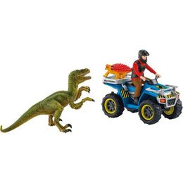 Schleich Dinosaurs 41466 Flucht auf Quad vor Velociraptor