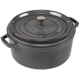 Staub La Cocotte 26cm rund Graphit-grau, Gusseisen