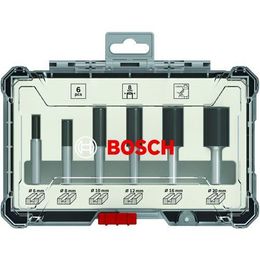 Bosch 6 tlg Nutfräser Set 6mm Schaft