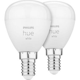 Philips Hue LED Lampe E14 2er Set 5,7W 470lm White Luster