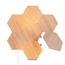 NANOLEAF Elements Wood Look Hexagons Starter Kit - 7PK