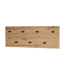 Wandgarderobe Parma - holzfarben - MDF-Platte - 80 cm - 30 cm - 5 cm - Sconto