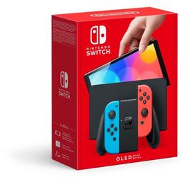 Nintendo Switch Konsole (OLED-Modell) (neon rot/neon blau) Konsole