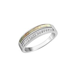 Vivance Fingerring »925-Sterling Silber rhodiniert Zirkonia« weiß 052 (16,6) Edler Ring aus 925/- Silber rhodiniert