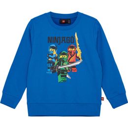 Lego Wear LEGO® wear Sweatshirt, Baumwolle, Print-Motiv, für Kinder, blau, 104