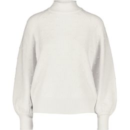 Zero Pullover, Punkte, Volumenärmel, für Damen, weiß, 36