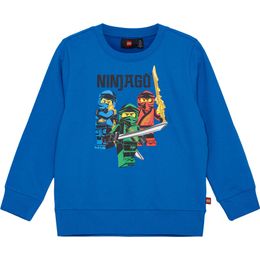 Lego Wear LEGO® wear Sweatshirt, Baumwolle, Print-Motiv, für Kinder, blau, 140
