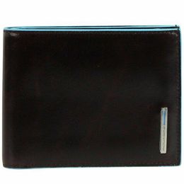 Piquadro Blue Square Geldbörse II Leder 12,5 cm mahagonibraun