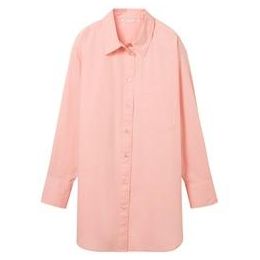 Tom Tailor DENIM Damen Oversized Hemd, rosa, Uni, Gr. XL